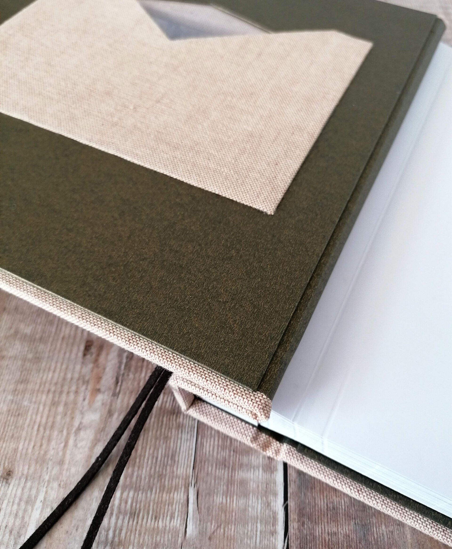 Custom hand bound books with vintage style & sustainability.