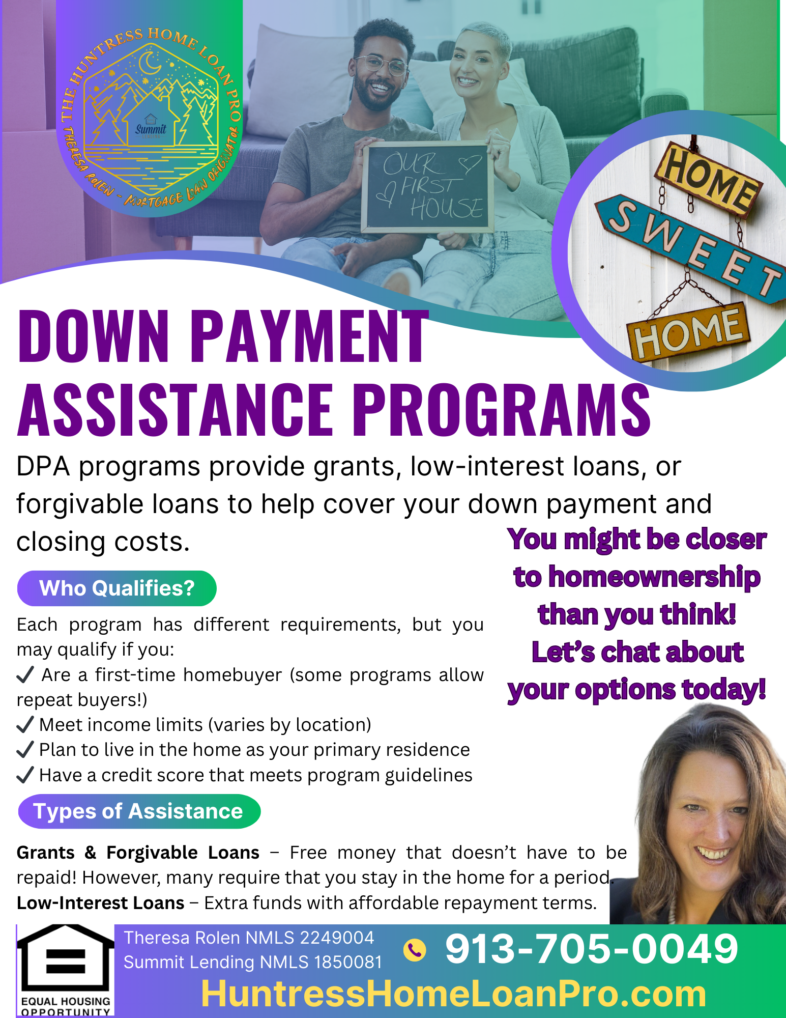 Down Payment Assistance Programs | Theresa Rolen KS, MO