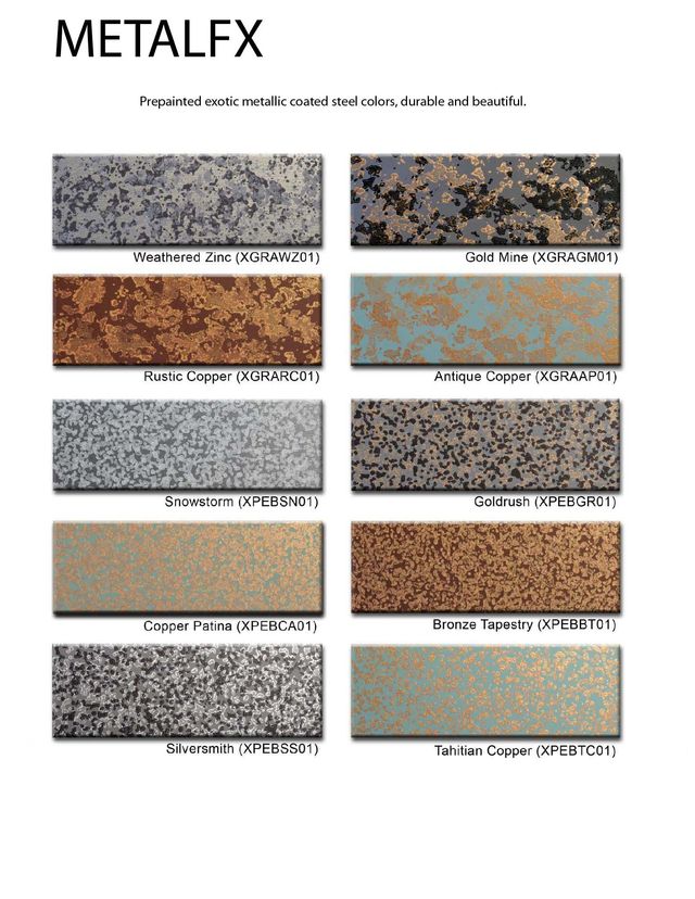 Berridge Metal Color Chart