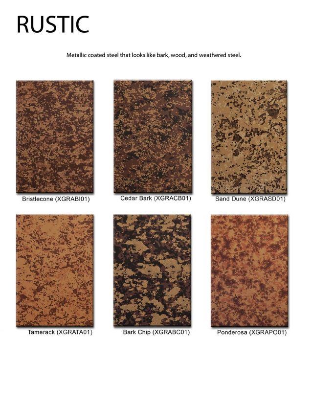 Berridge Metal Color Chart