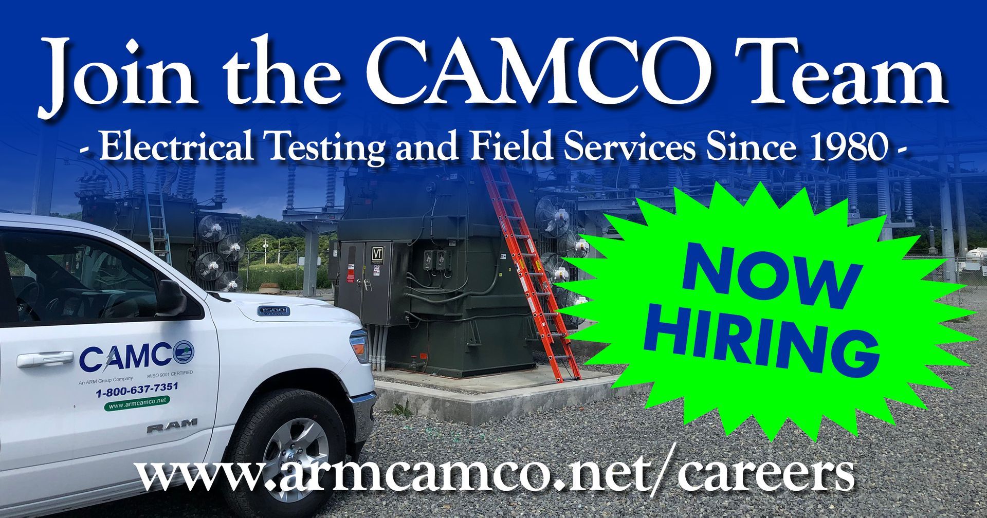 Join CAMCO: Careers in Electrical Testing & Repair!