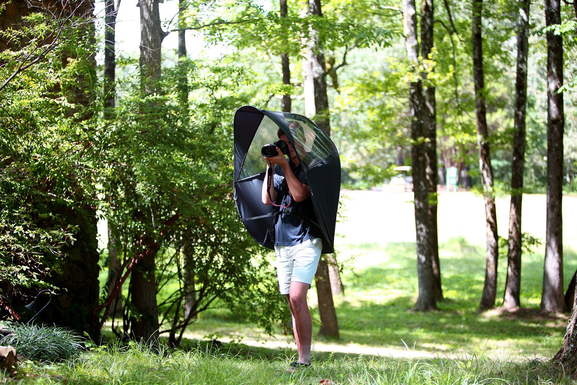 The GoShelter Wearable Mobile Canopy