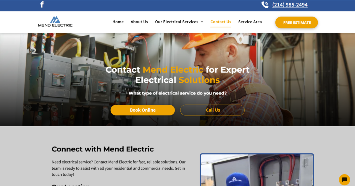 Mend Electric LLC- Contact Us