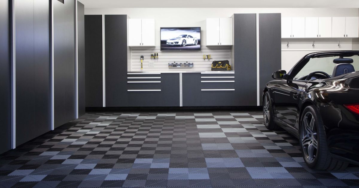 Custom Garage Floor Tiles - Multiple Color Options - Memphis TN