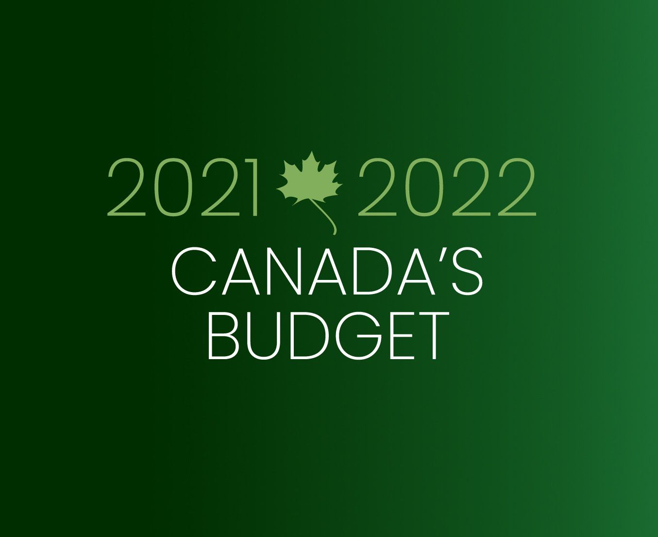 Canada s Budget 2021 2022 Highlights