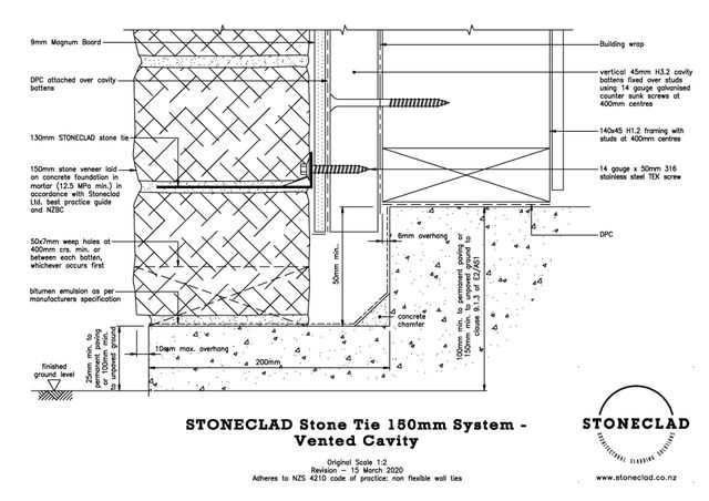 Mechanical Stone Cladding System