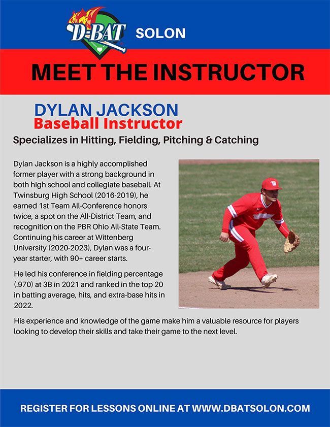 Baseball & Softball Lessons | D-BAT Solon | Solon