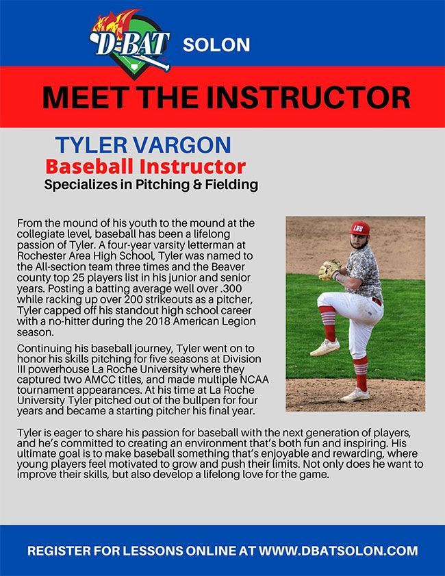 Baseball & Softball Lessons | D-BAT Solon | Solon