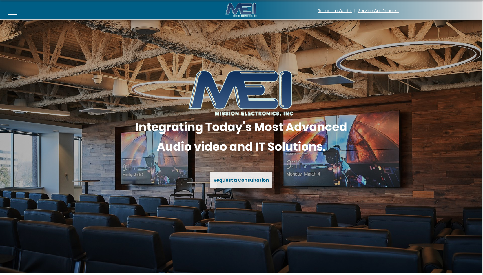 Mission Electronics - Integrating Audio Video and IT Solutions.