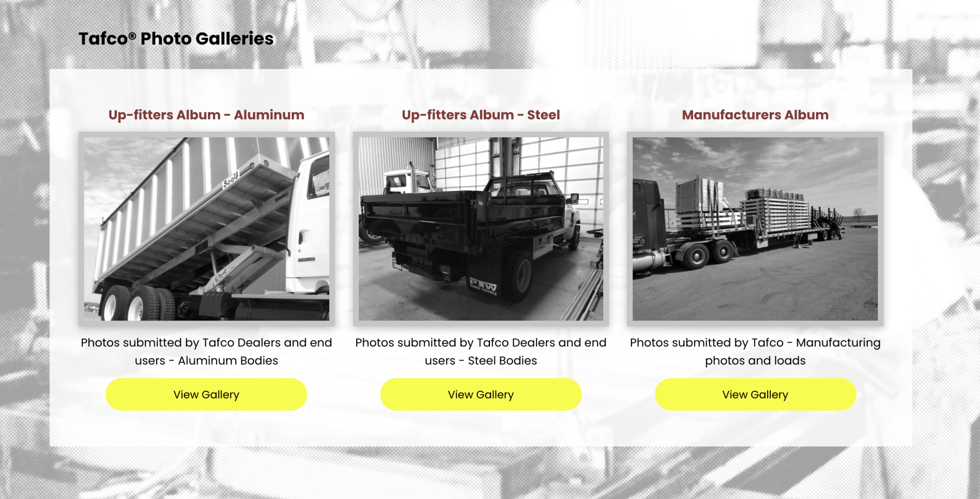 Truck Bodies & Lift Hoists | Tafco Equipment Co.