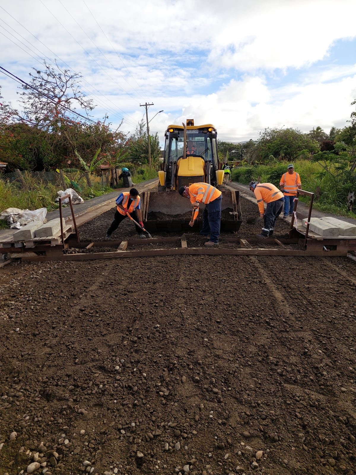 Instalación de adocretos en la Región Metropolitana
