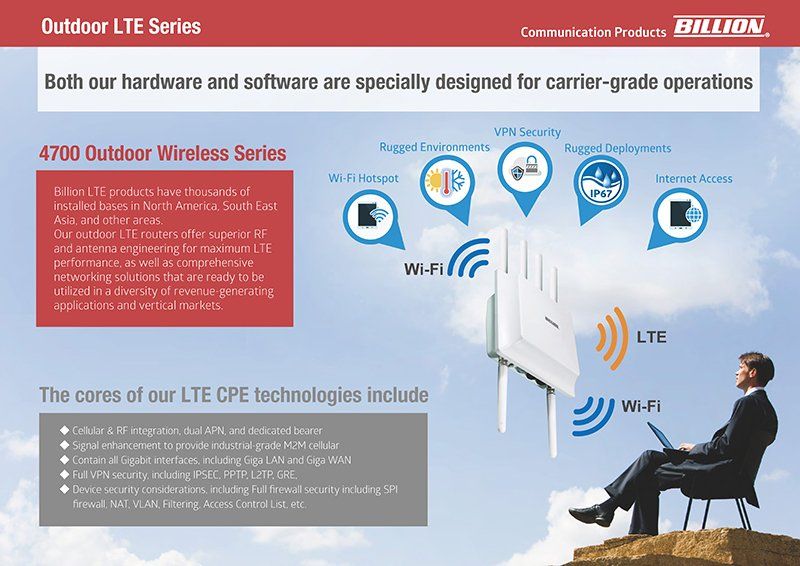 LTE Indoor Routers｜Communication｜Billion Electric