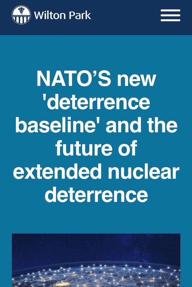 Nuclear Deterrence Theory