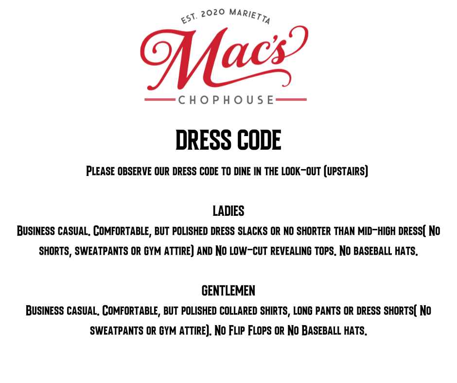 Contact Us | Marietta Fine Dining | Mac's Chophouse