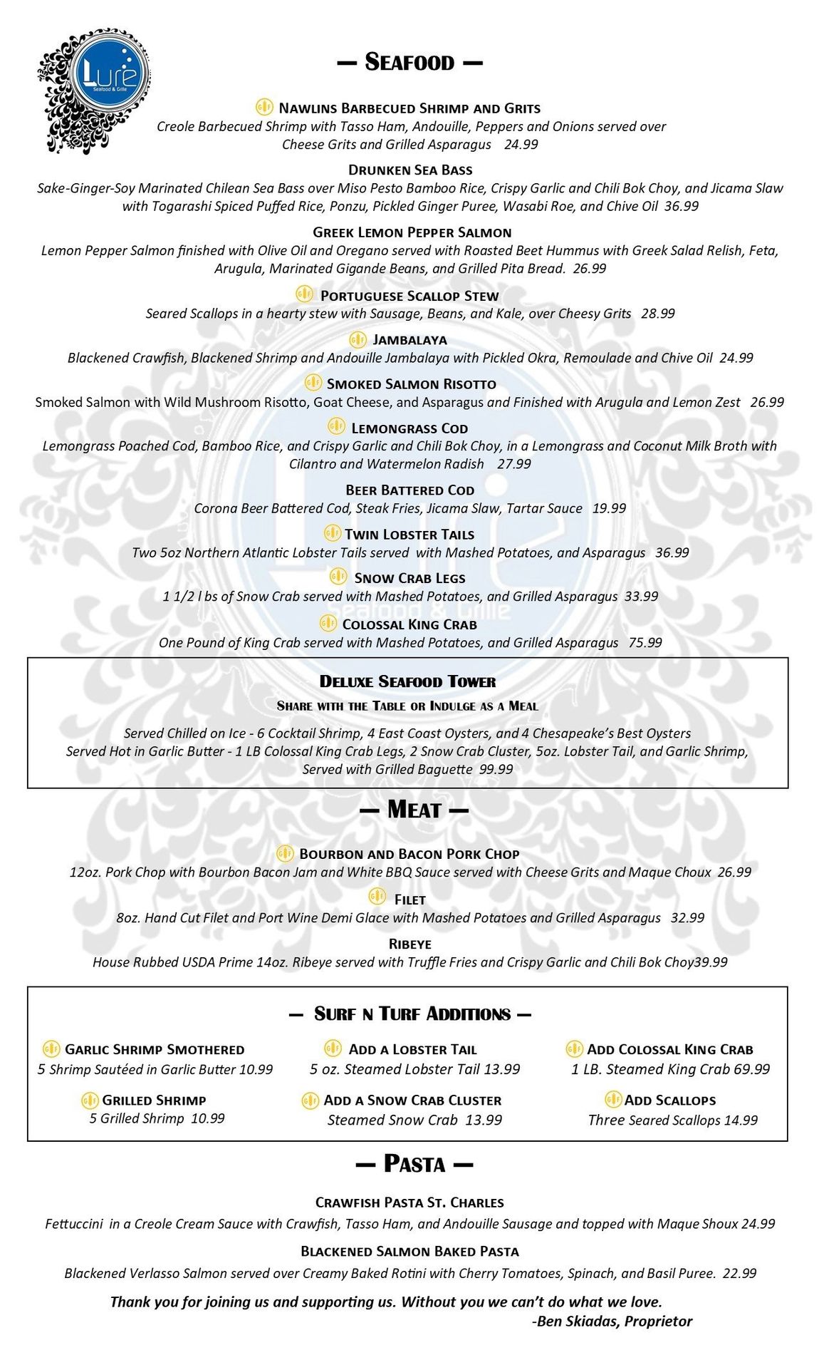 Lure Seafood and Grille | Owensboro, KY