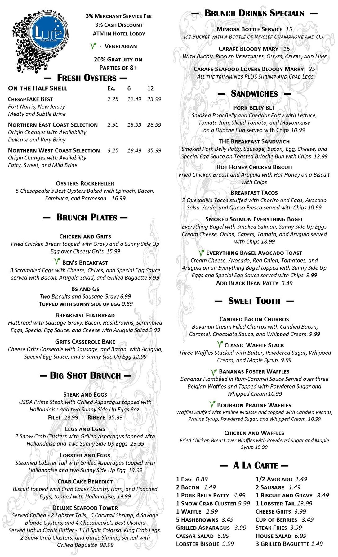 Lure Seafood and Grille | Owensboro, KY