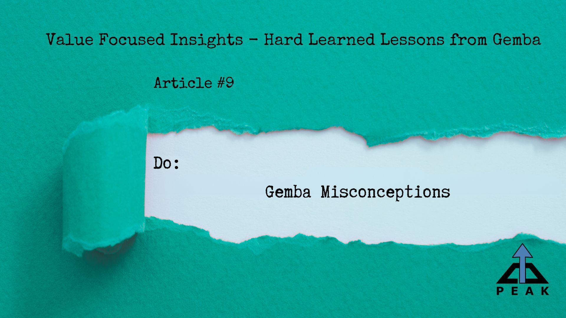 Gemba Misconceptions