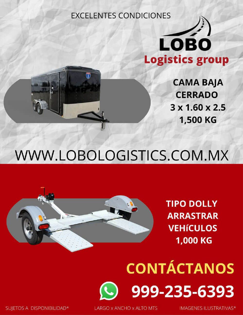 Renta de remolques y camionetas de carga en Mérida