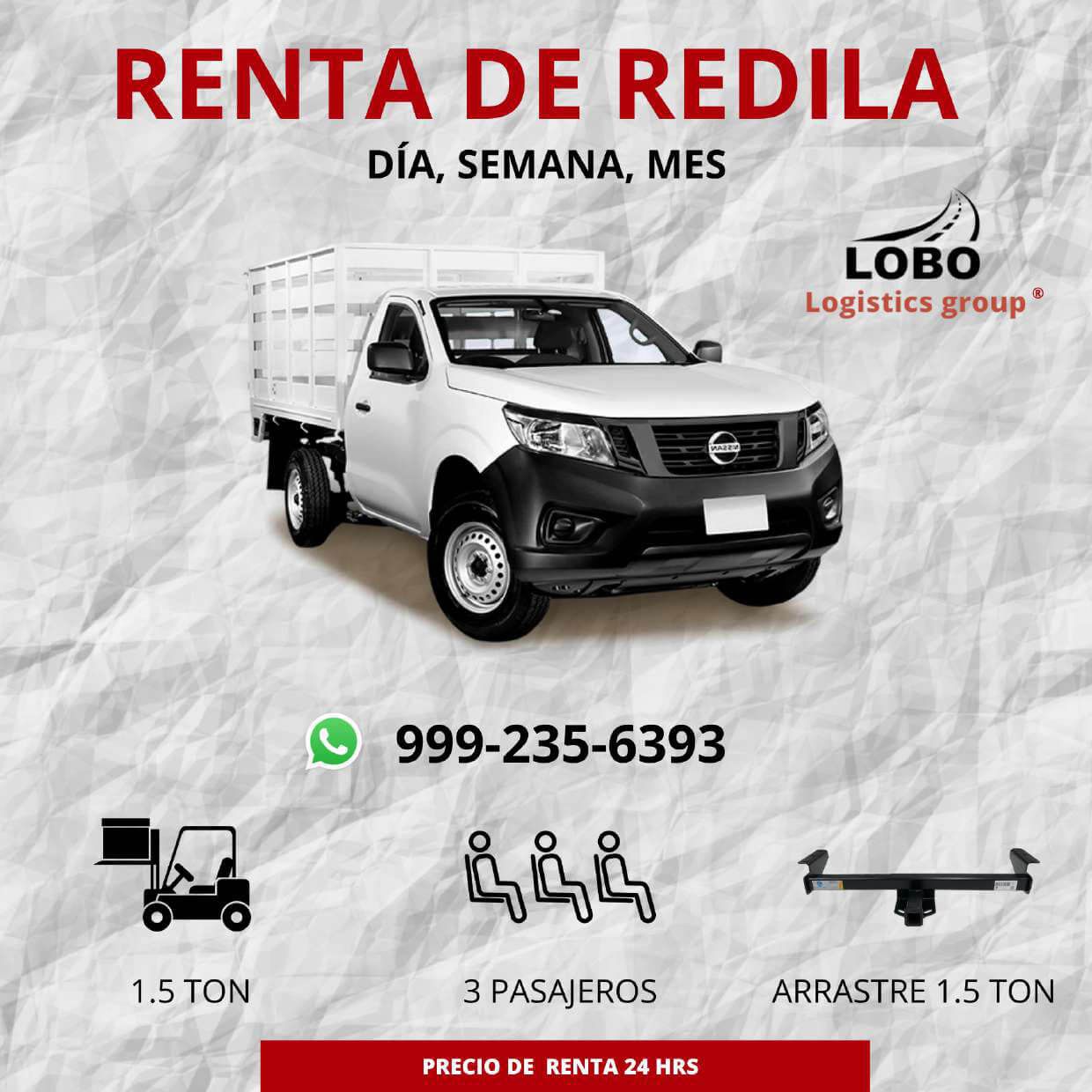 Renta de remolques y camionetas de carga en Mérida
