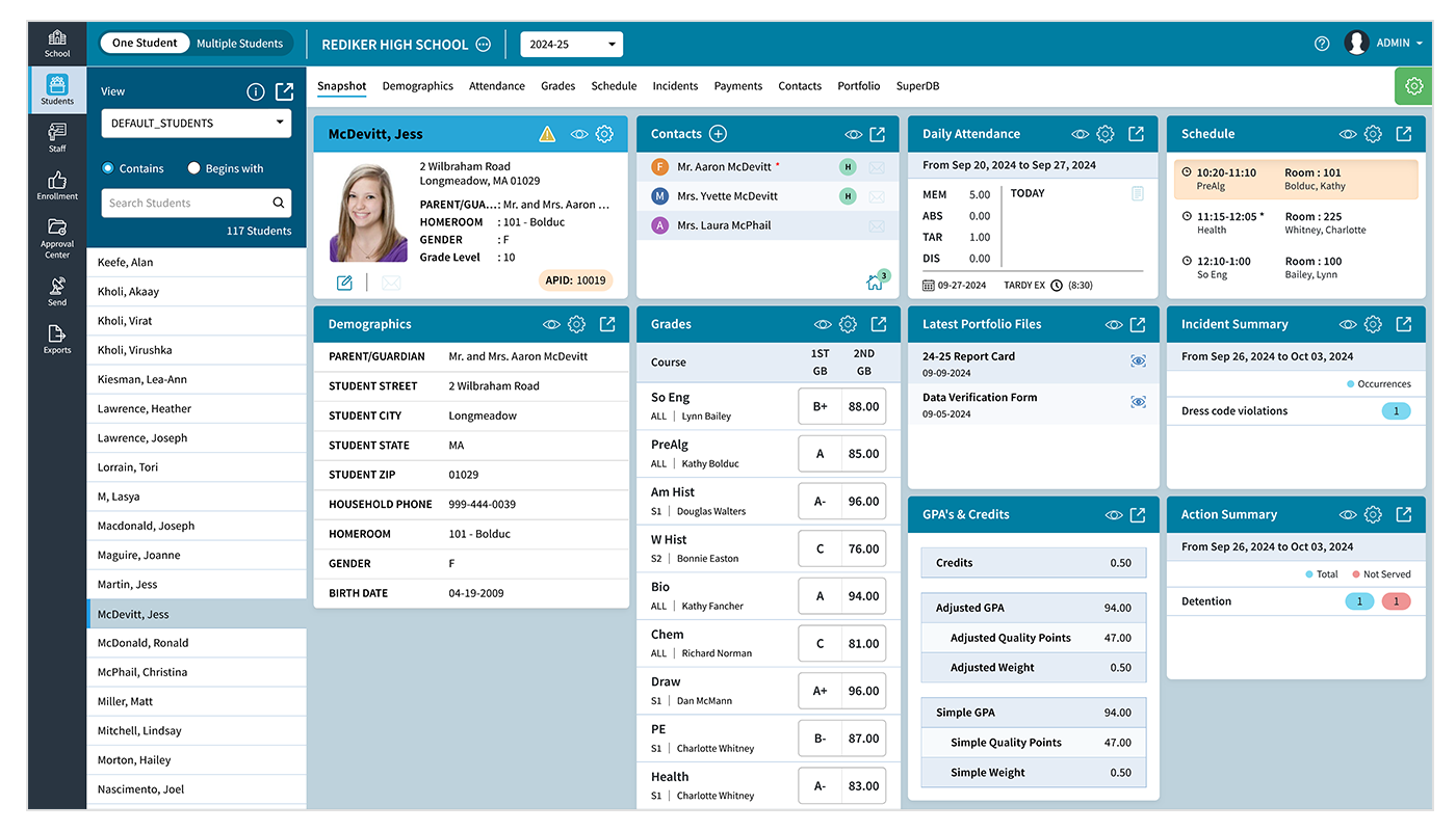 AdminPlus Student Information System - Get Started | Rediker Software