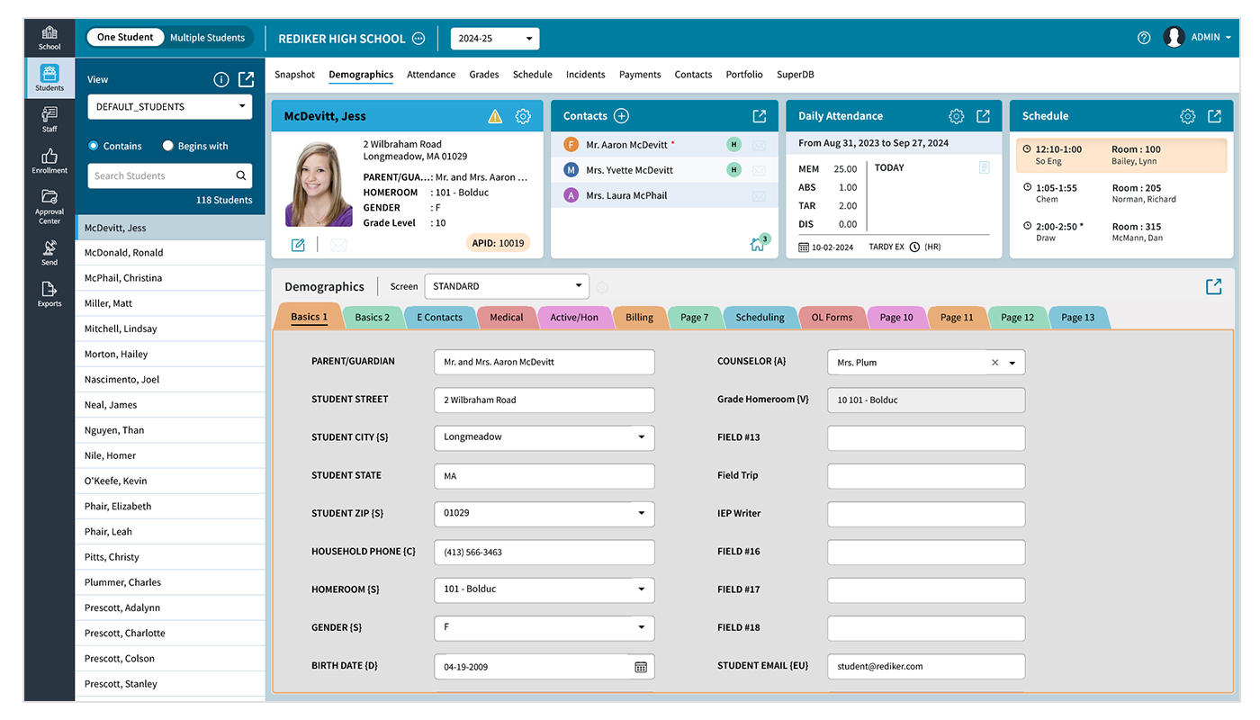 AdminPlus Student Information System - Get Started | Rediker Software