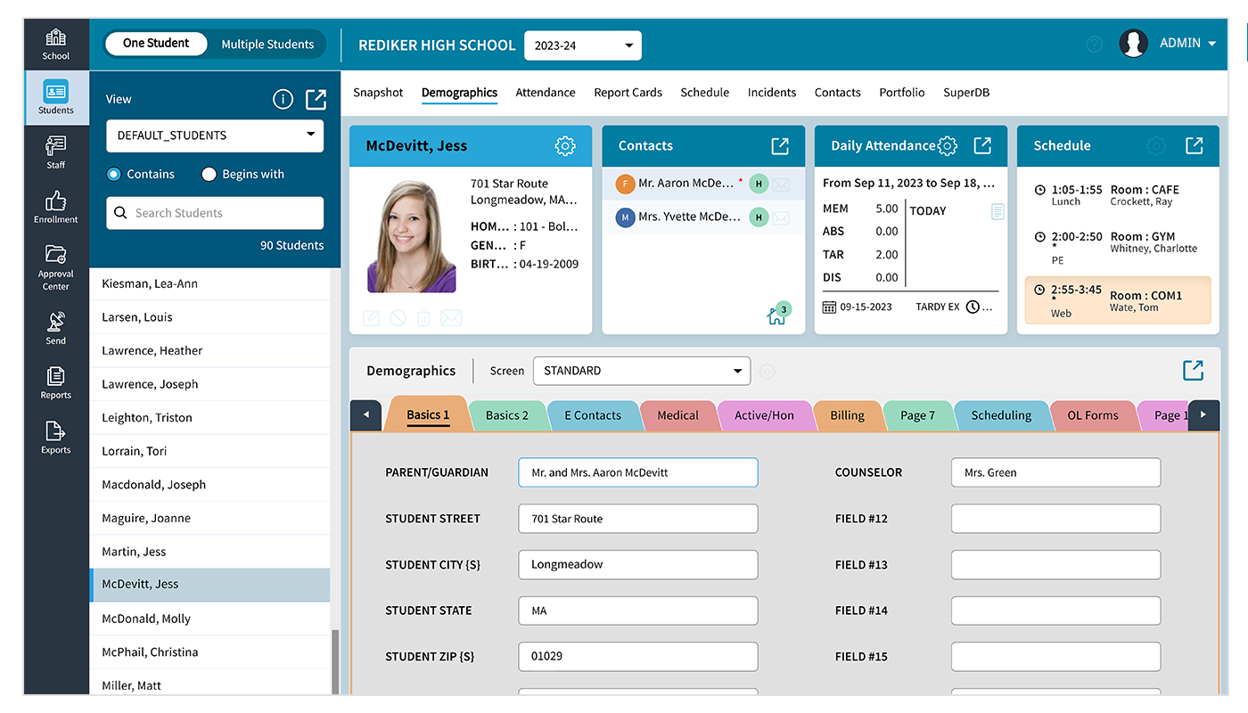 AdminPlus Student Information System - Get Started | Rediker Software