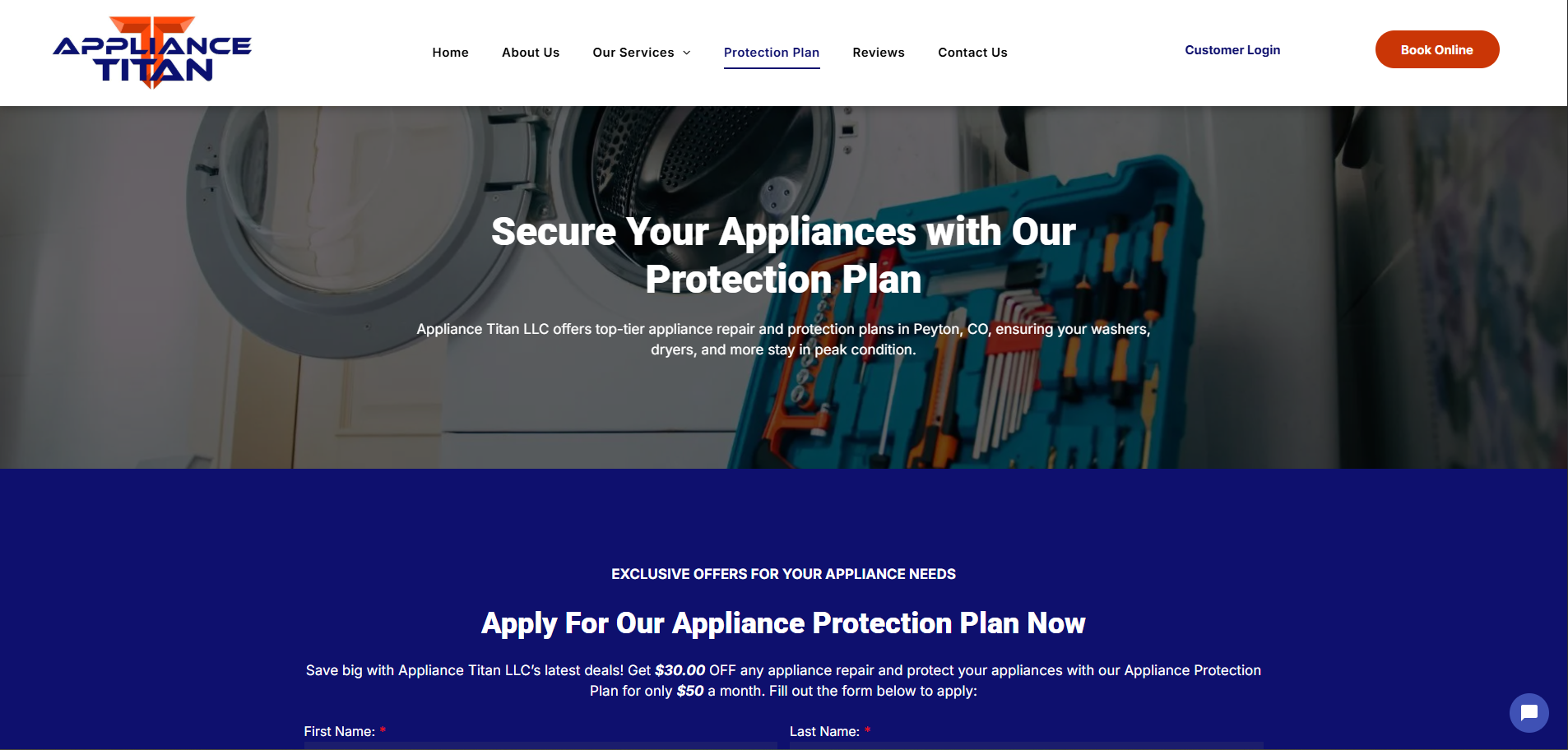 Appliance Protection Plan | Peyton, CO | Appliance Titan LLC