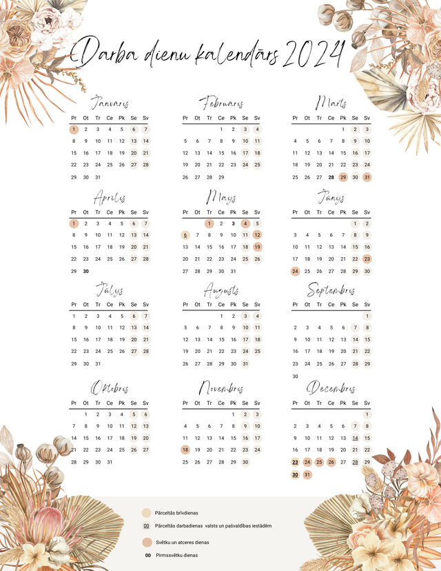 Darba Kalendars 2022