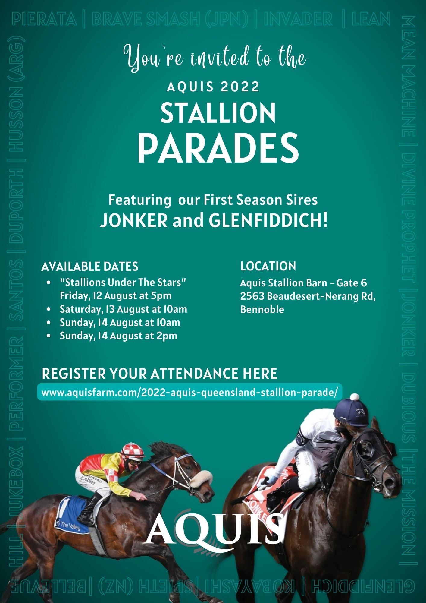 Aquis Farm Stallion Parade