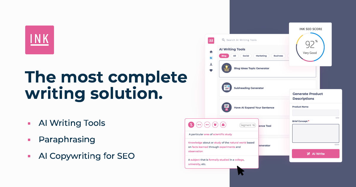 INK — An All-in One Text Editing Solution
