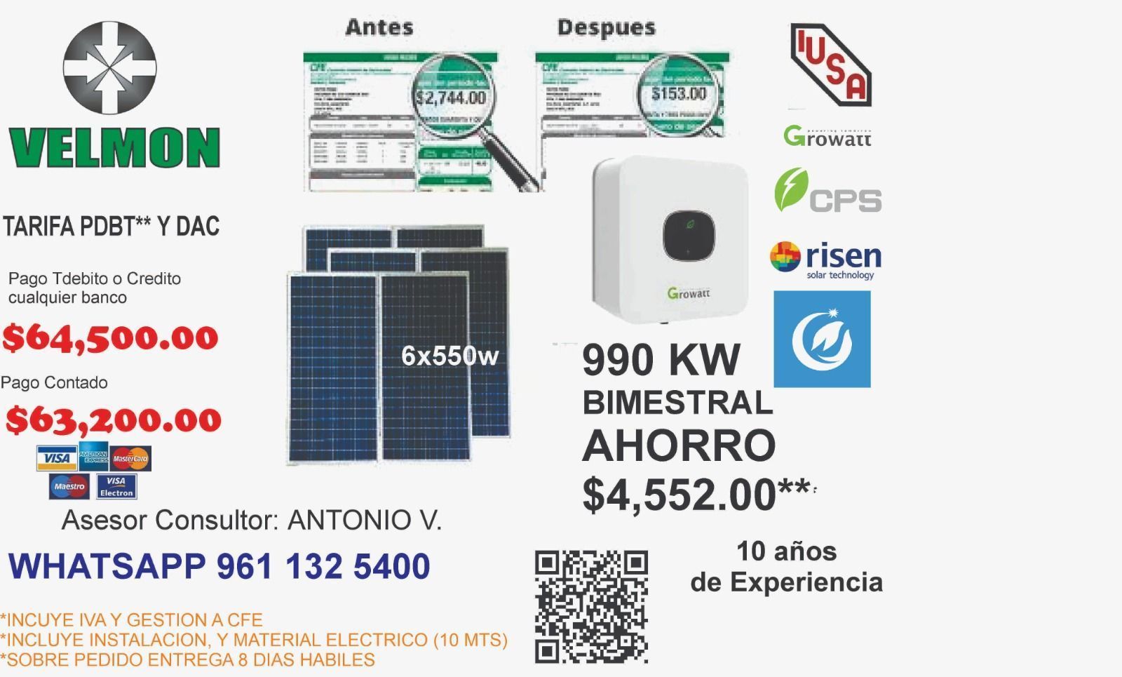 Sistemas fotovoltaicos en Tuxtla Gutiérrez - VELMON ENERGÍAS RENOVABLES