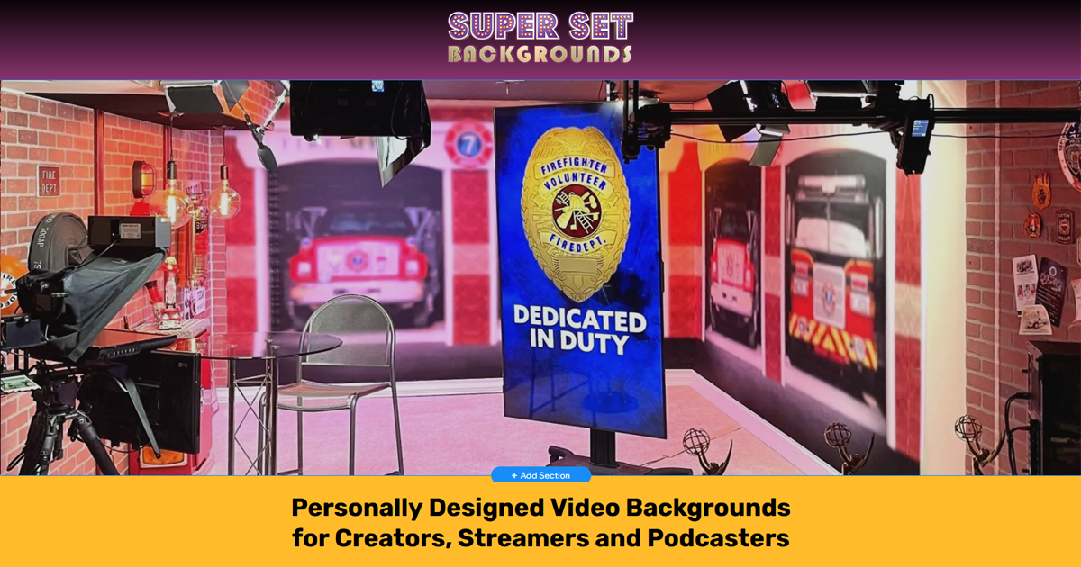 Custom Livestream Backdrops