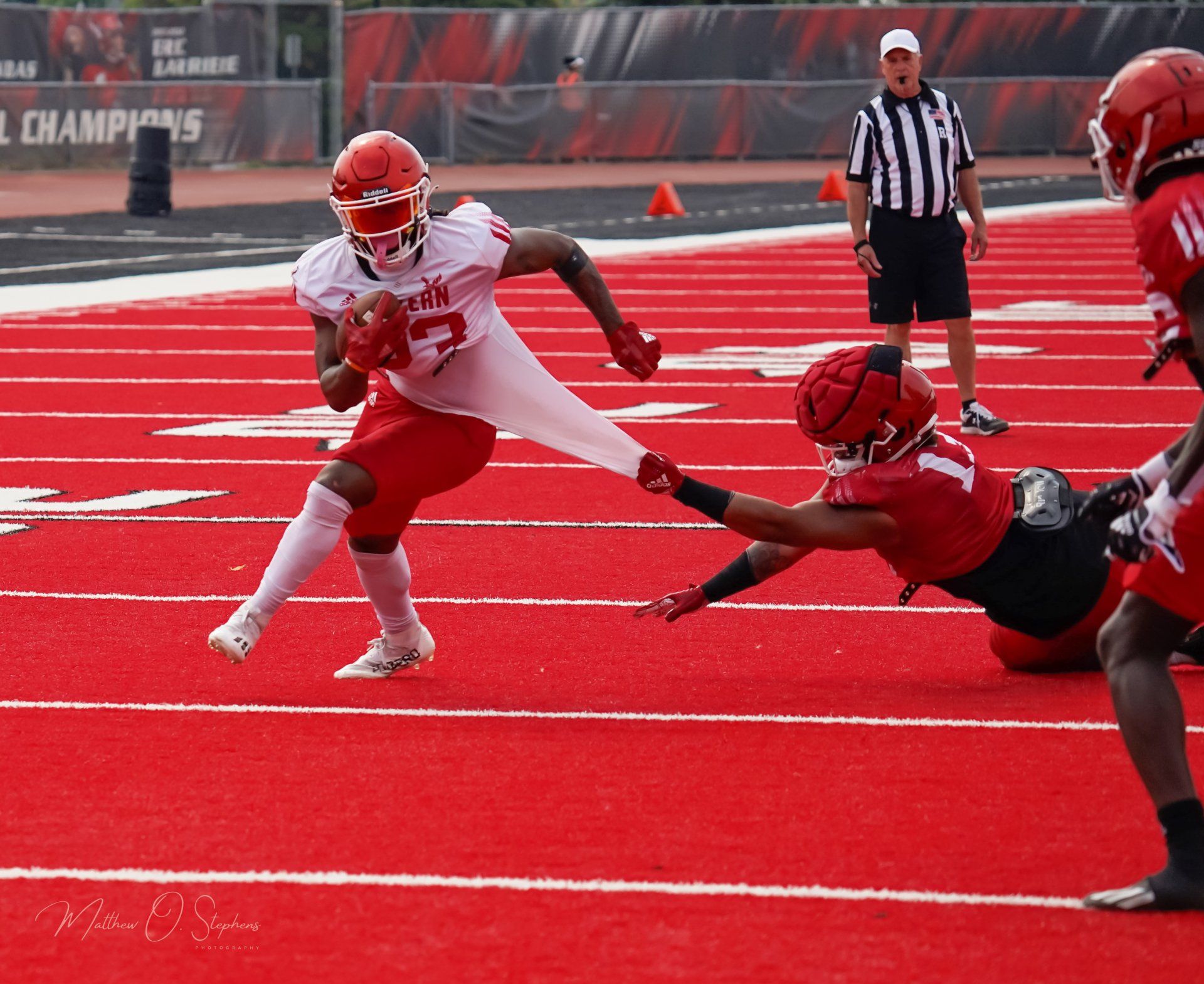Eastern football holds first scrimmage of season