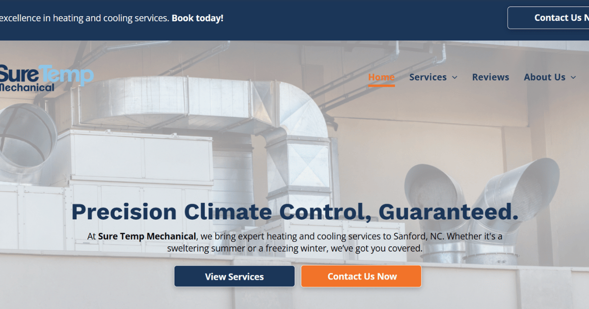 HVAC Services | Lee County, NC | Sure Temp Mechanical