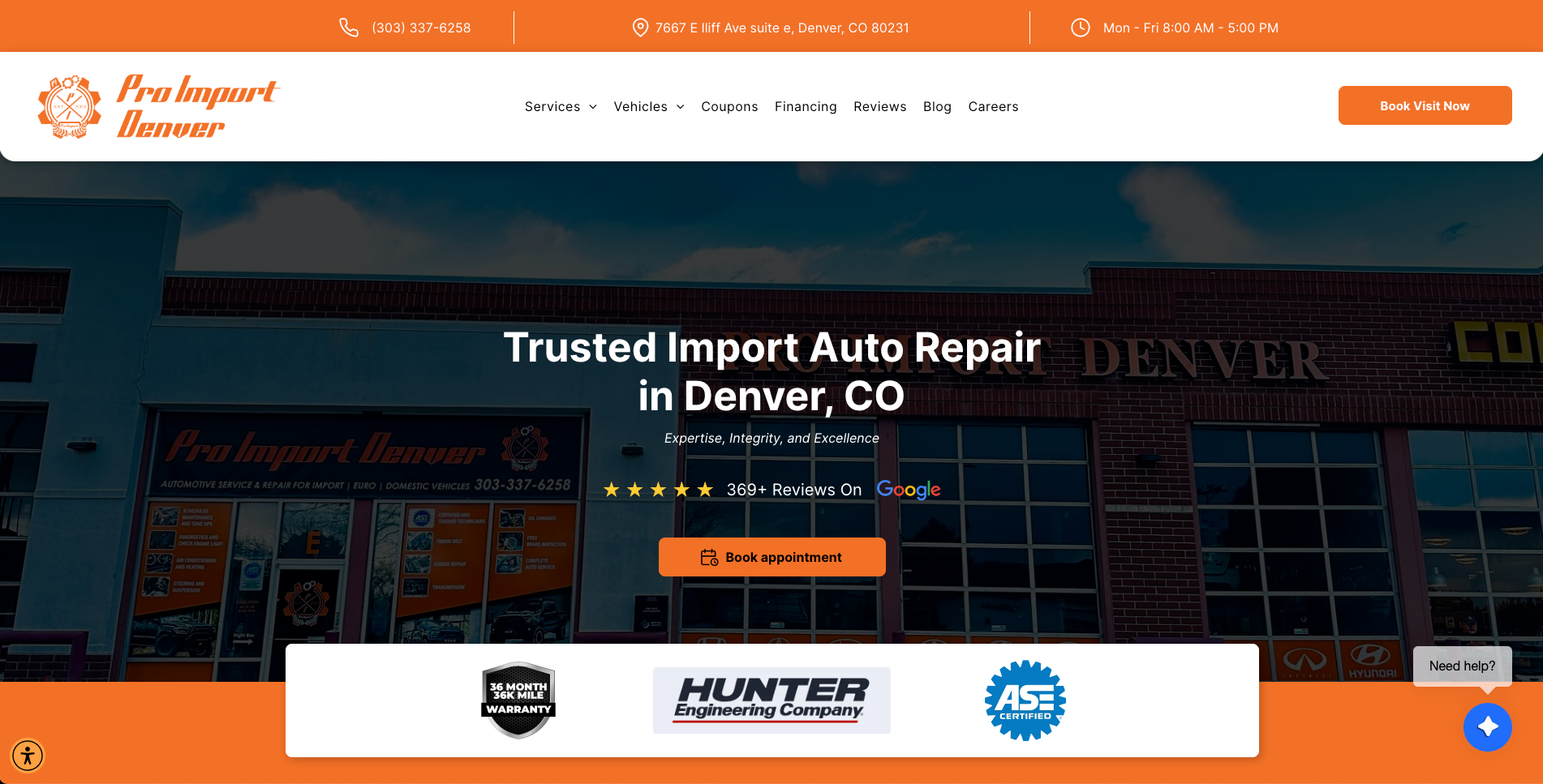 Auto Repair in Denver, CO | Pro Import Denver