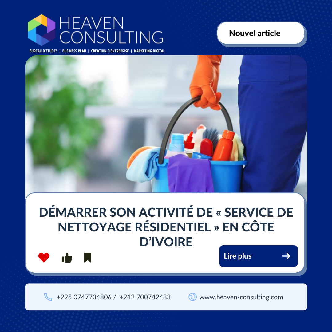 Démarrer son activité de « service de nettoyage résidentiel » en Cote d ...