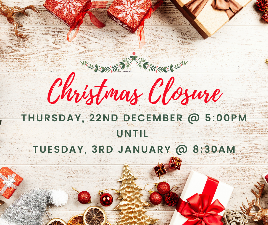 Christmas Closure