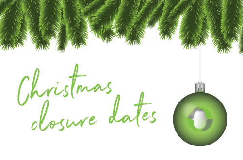 Christmas/New Year Closure Dates