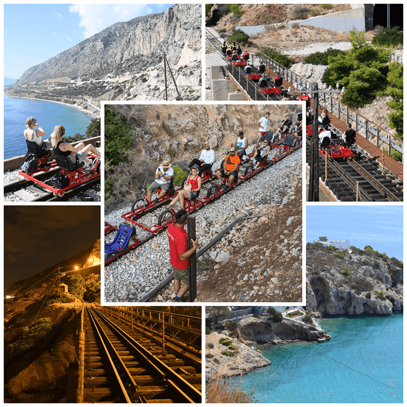 Railbiking in Greece