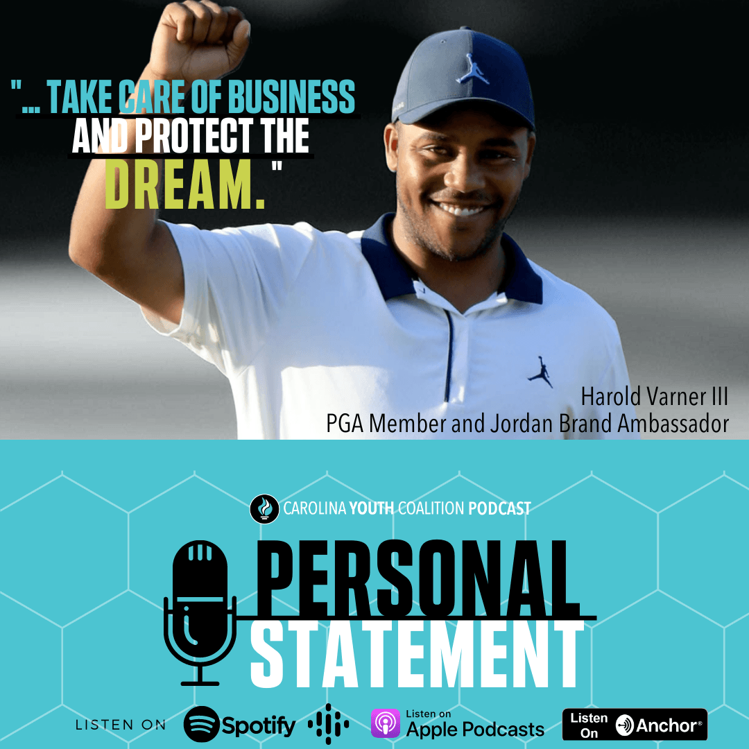 Personal Statement Tees off with PGA Star Harold Varner III