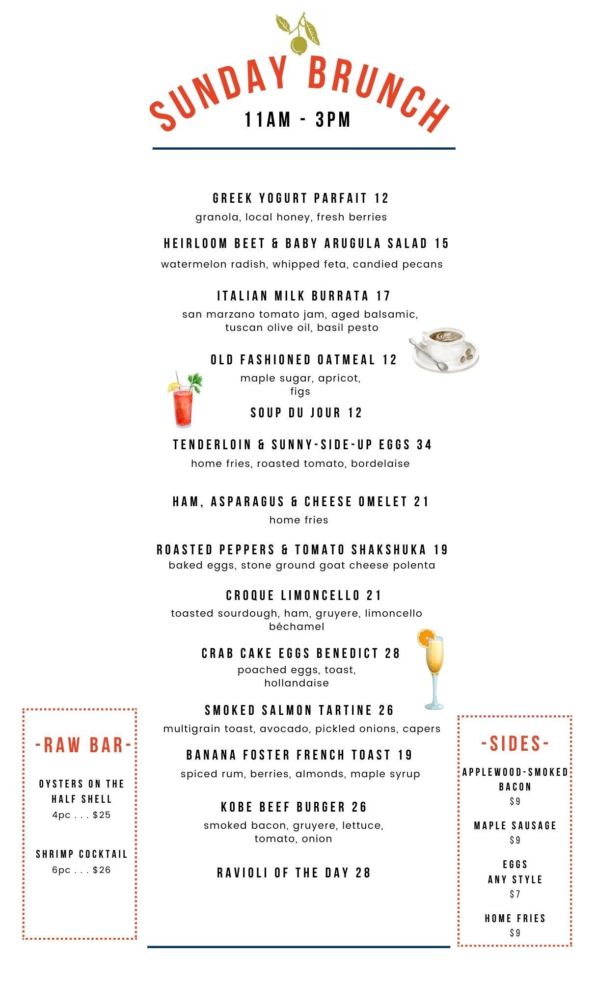 Brunch Menu | Limoncello Events Catering