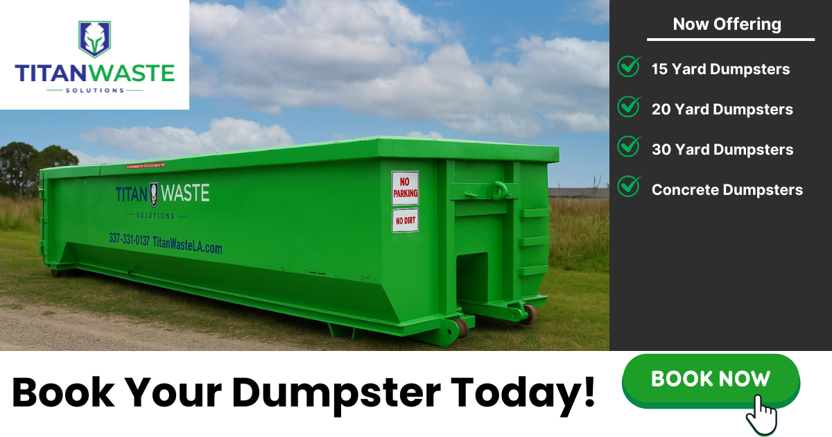 Book a Dumpster Online – Titan Waste Solutions