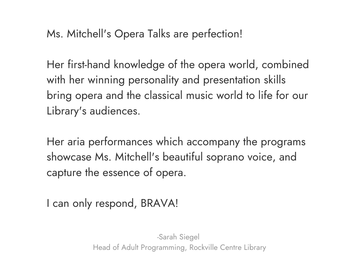 Opera Appreciation through a Conversation