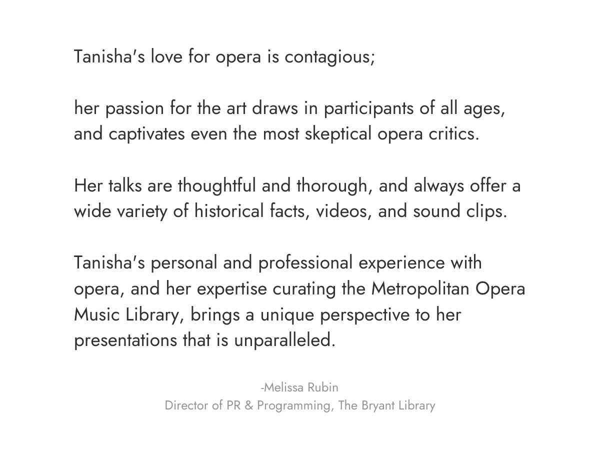 Opera Appreciation through a Conversation