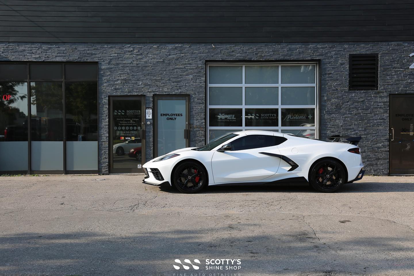 Window Tinting a 2020 Chevrolet C8 Corvette With Xpel Prime XR Plus