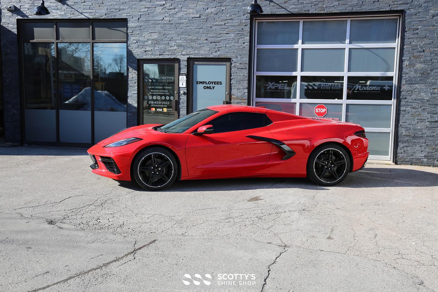 C8 Chevrolet Corvette in for Window Tinting