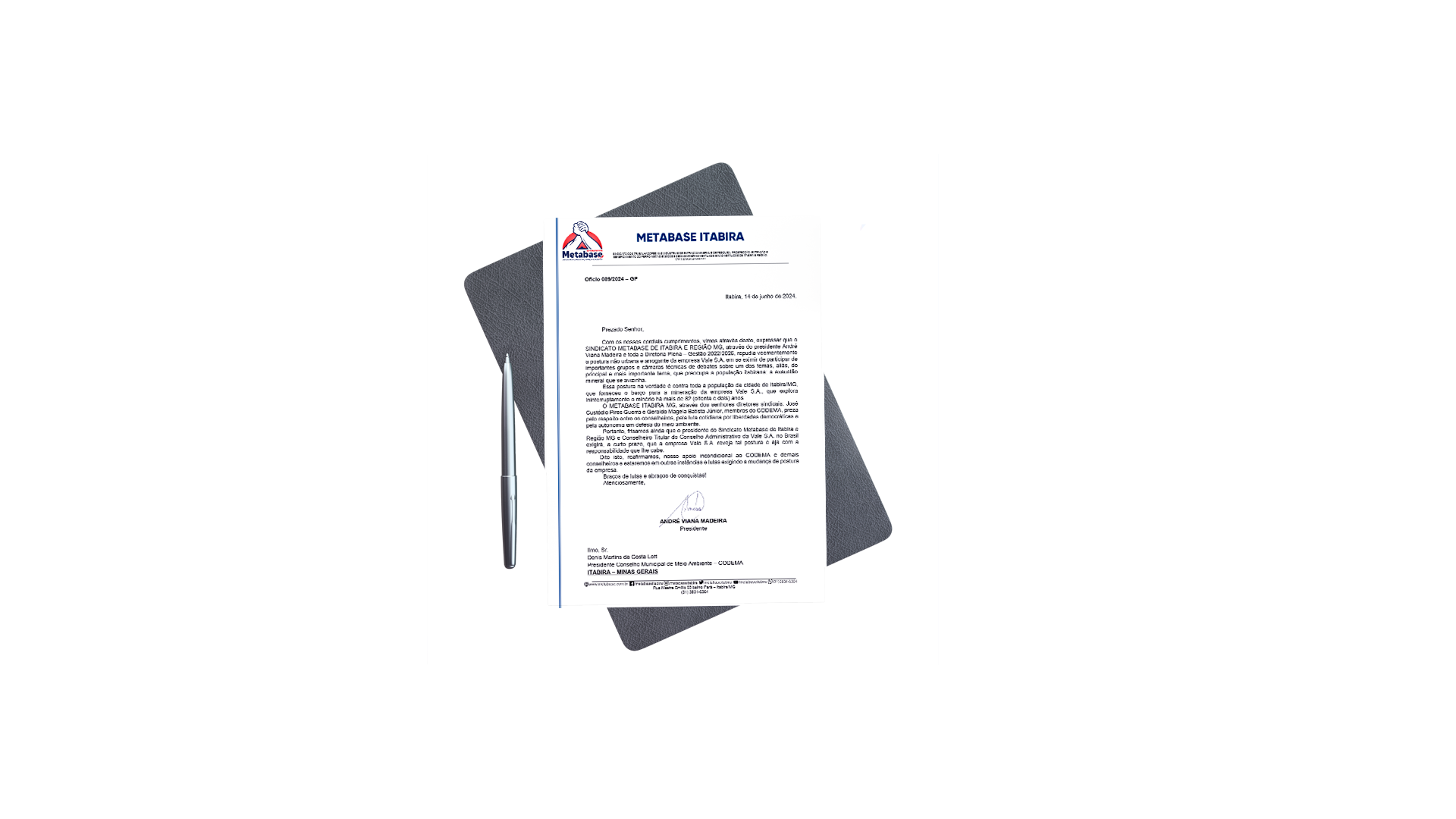 Carta ao CODEMA de Itabira