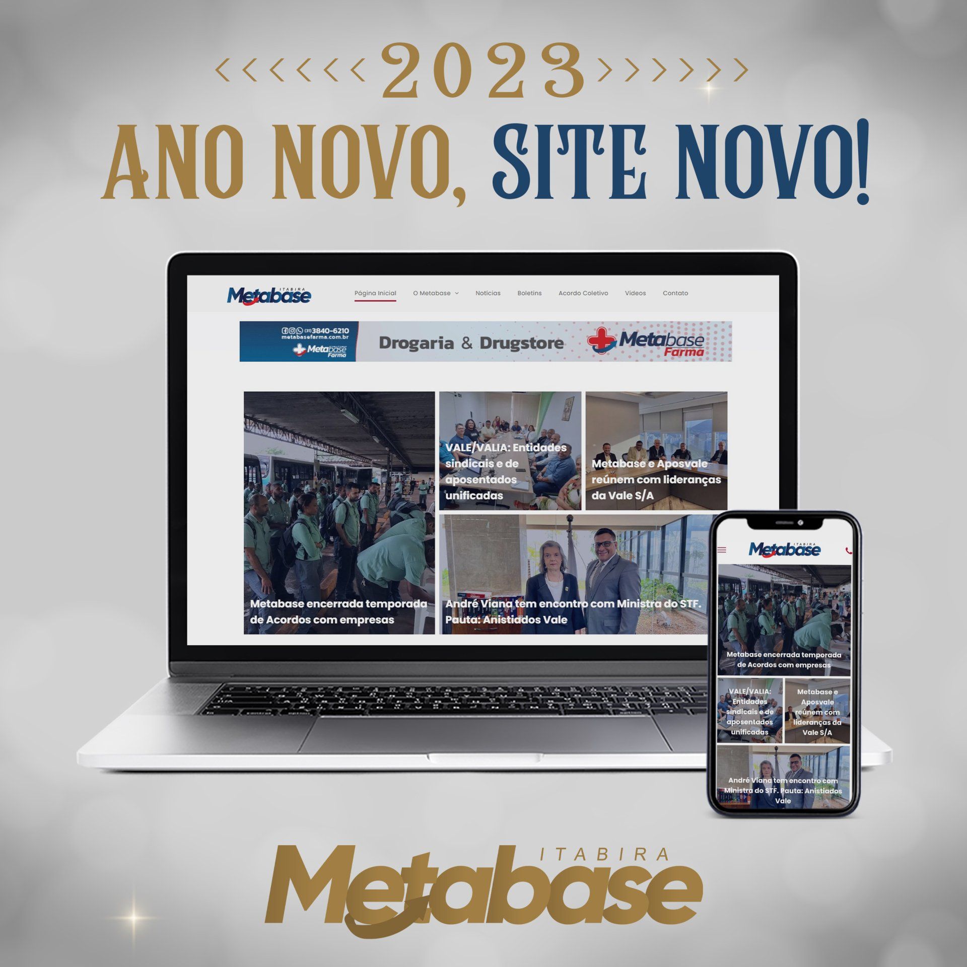 Metabase Itabira apresenta novo site