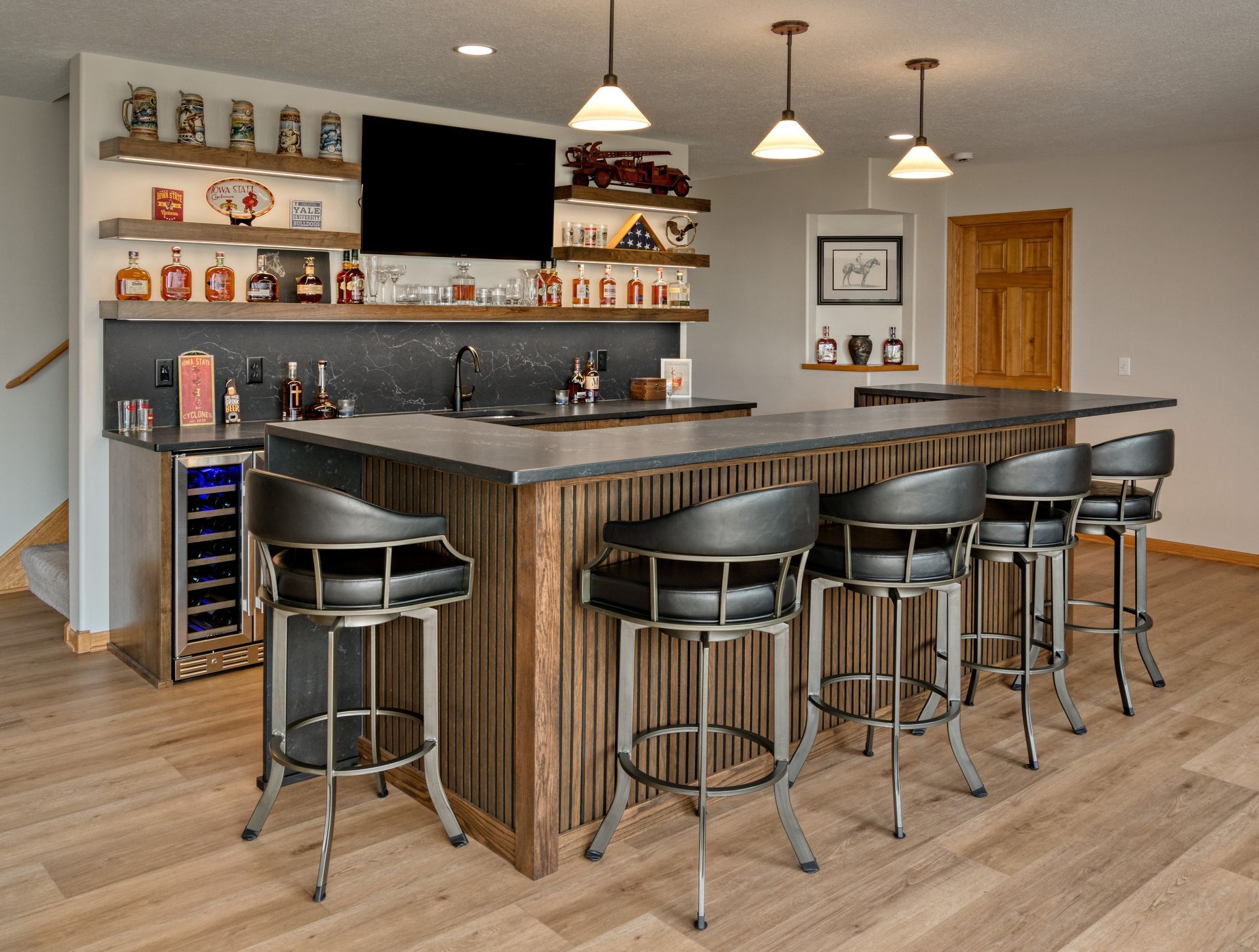 Basement Remodel Before and After | Dercon