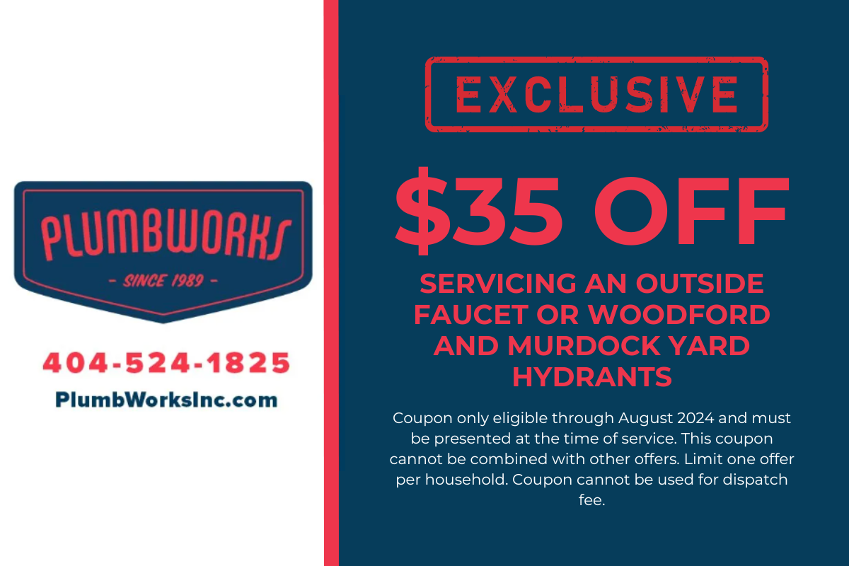 Coupons for Atlanta Plumbing Services | Plumb Works